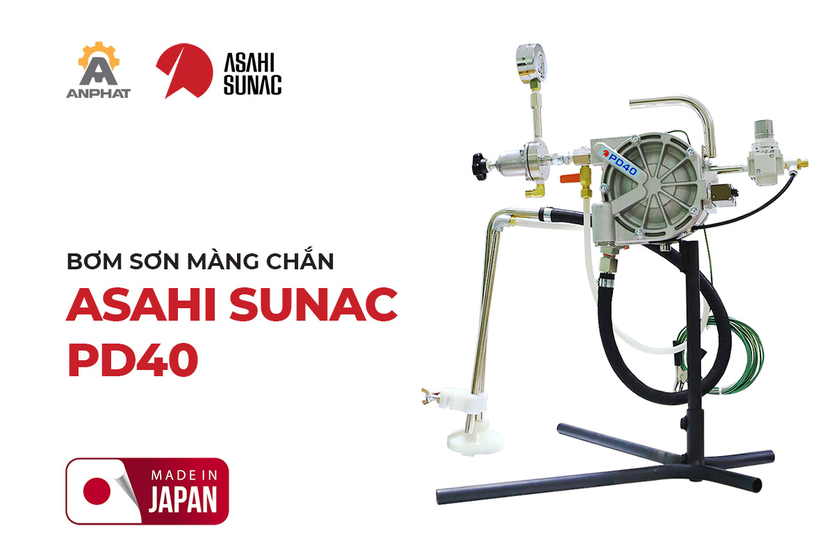 Bơm sơn Asahi Sunac PD40 - Giải pháp bơm sơn liên tục, bề mặt phủ hoàn ...